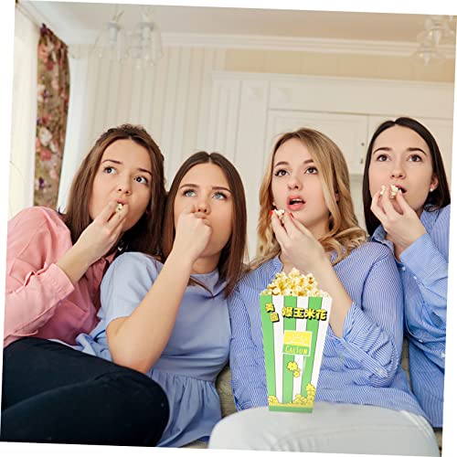 Gogogmee Food Containers Snack Box Container 100pcs Popcorn Boxes Ornament Container Popcorn Cases Popcorn Bucket Food Box Set Snack Paper Snack Container Snack Containers