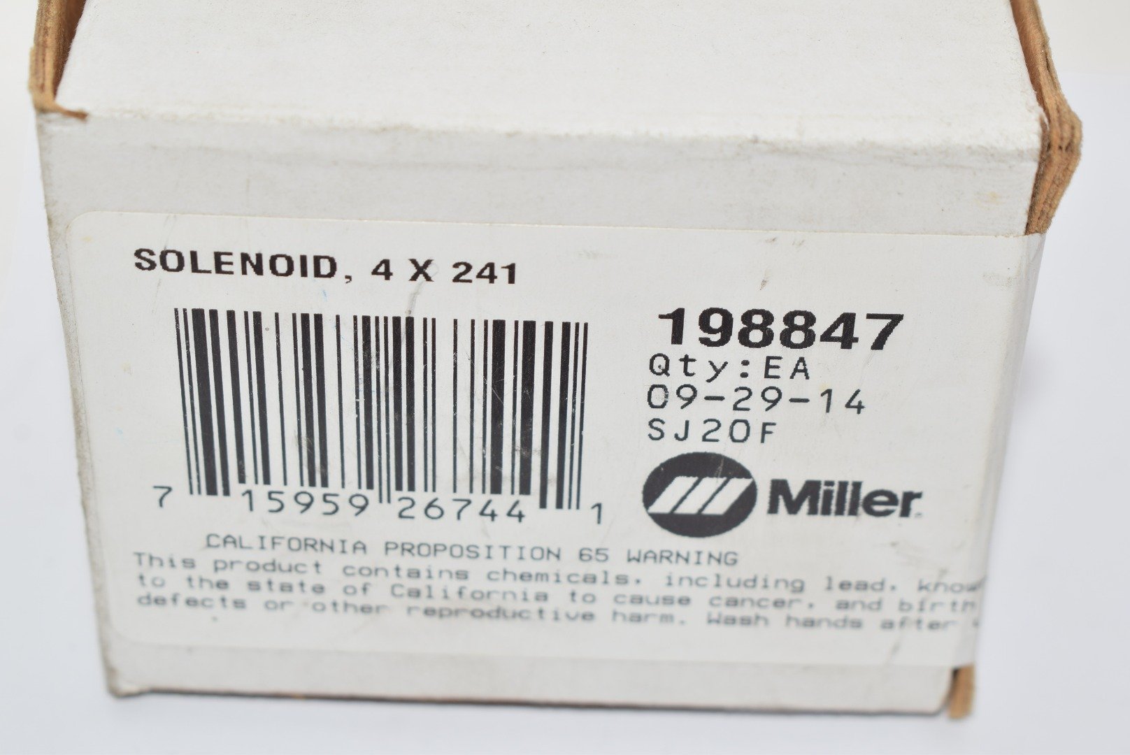 Miller 198847 Solenoid, 4 X 241(for Flux Hopper)
