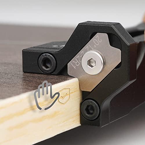 DDWT Chamfer Plane Edge Plane Edge Banding Trimmer Veneer Edge Trimmer Edge Chamfer Burr Scraper for Woodworking (R1+R2+R3)