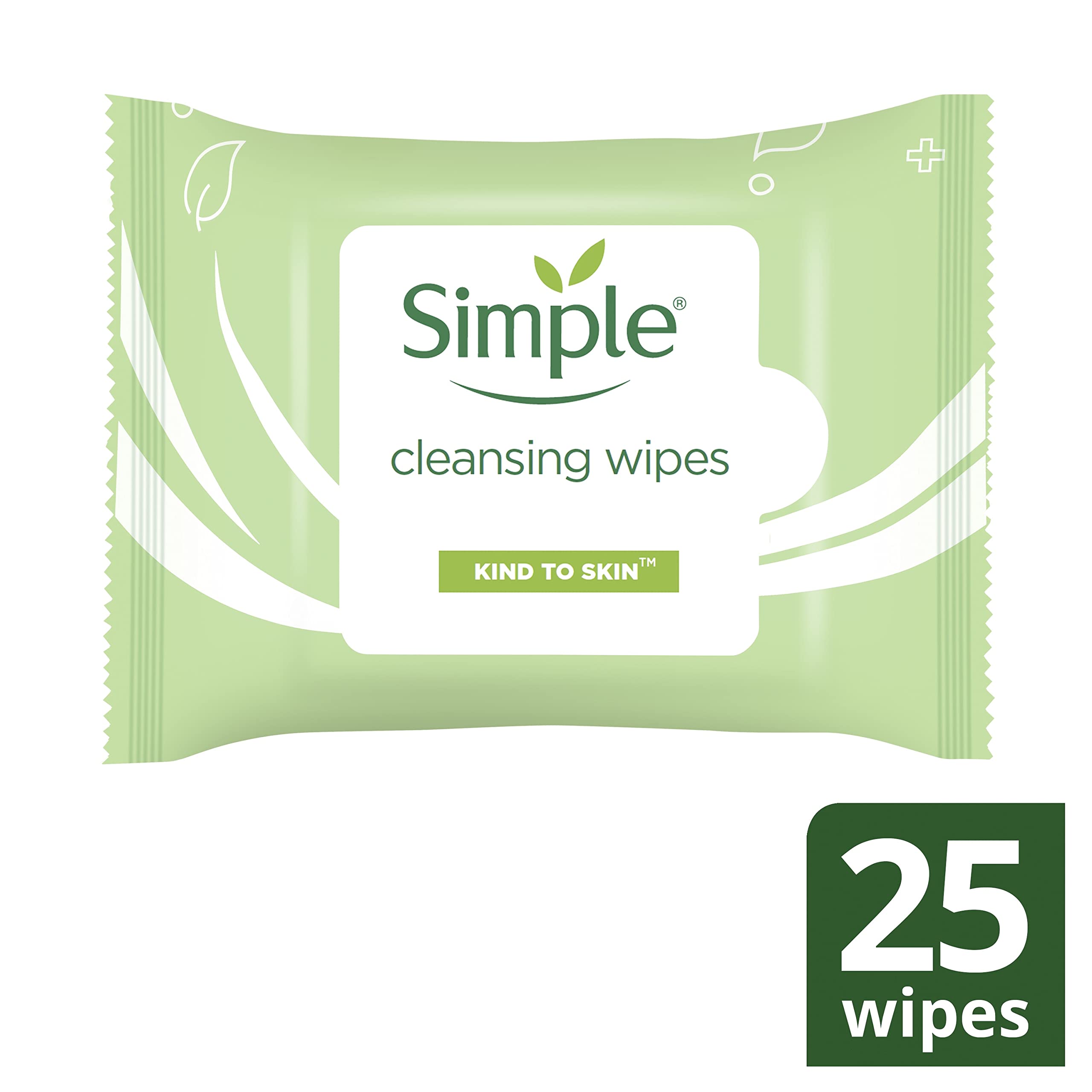 Simple Kind To Skin Cleansing Facial Wipes - 25 Wipes