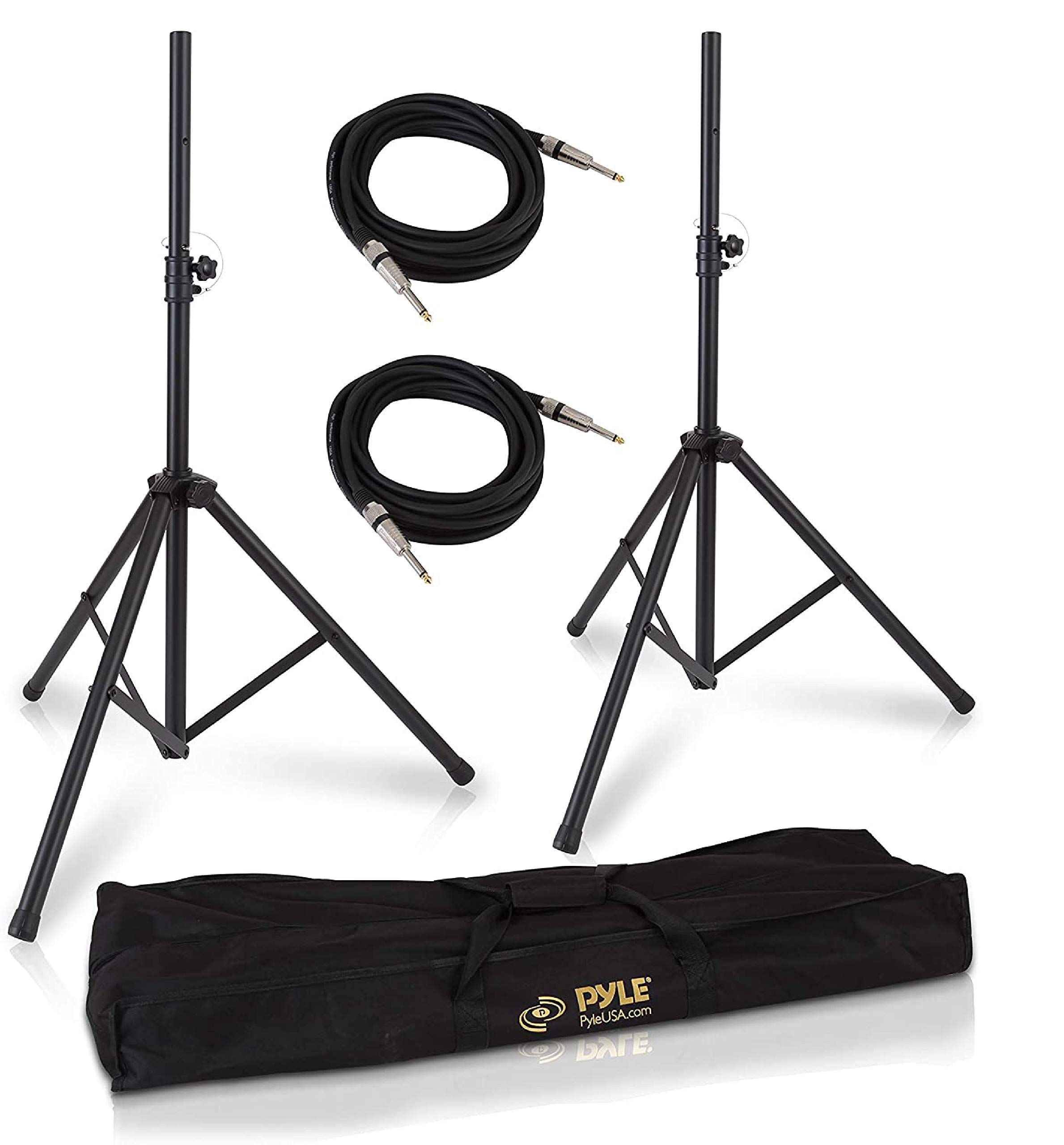 Behringer Europort PPA500BT 6-Channel Portable PA System with Bluetooth & Pyle Universal Stand Kit-Height Adjustable 3.6β -5.6β Tall Sound Equipment Tripod Mount for Speakers w/ 35mm Insert-Home