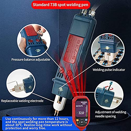 CHUNTIANMEI Handheld Battery Spot Welder with LCD Screen,100~240V Battery Spot Welder and Soldering Station Portable Pulse Welding Machine for Battery Pack 18650 Lithium Batteries
