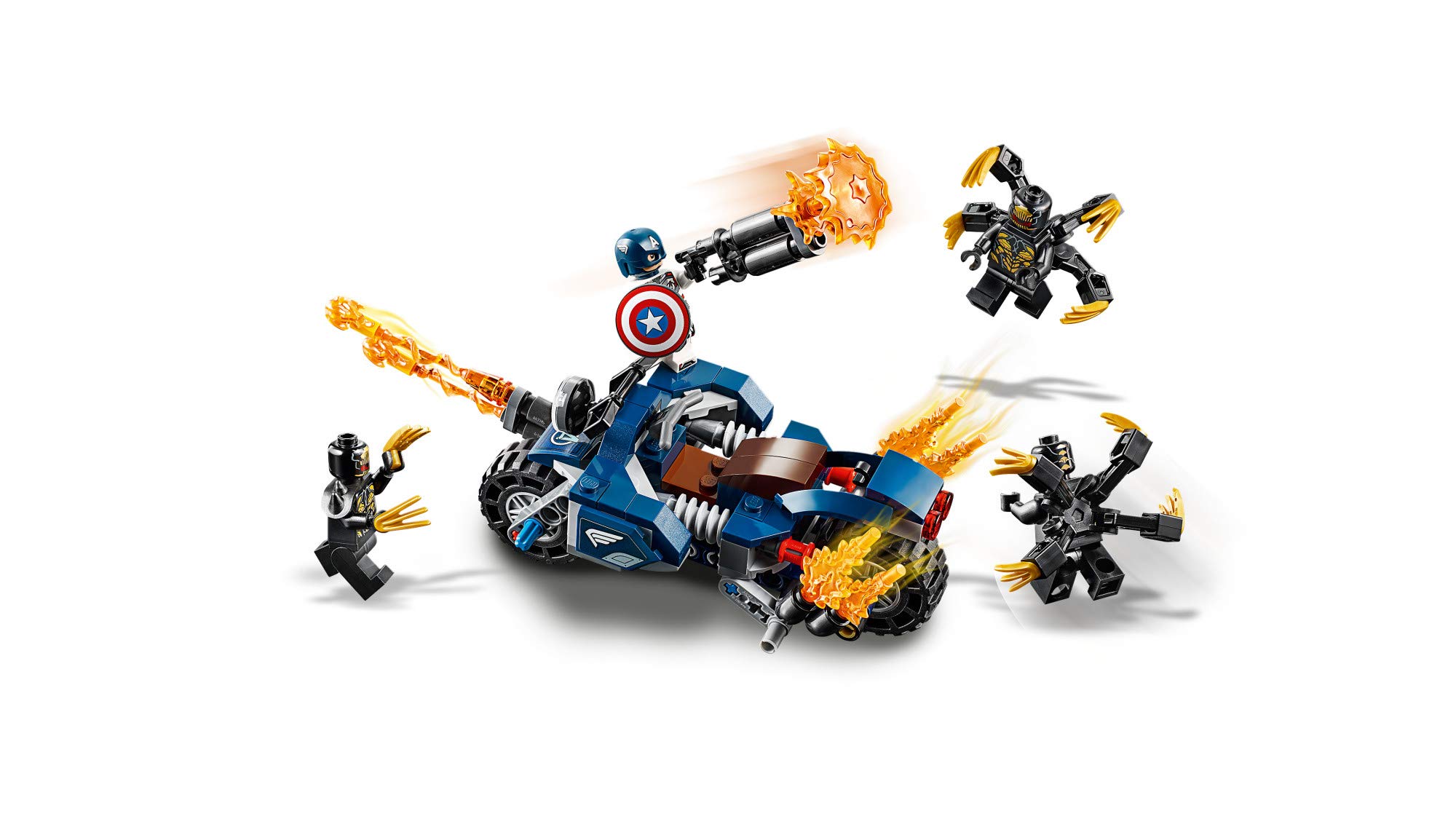 LEGO Marvel Avengers Captain America: Outriders Attack 76123 Building Kit (167 Pieces)