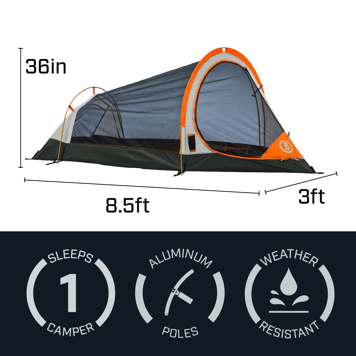 Bushnell 1 Person Roam Series Backpacking Tent