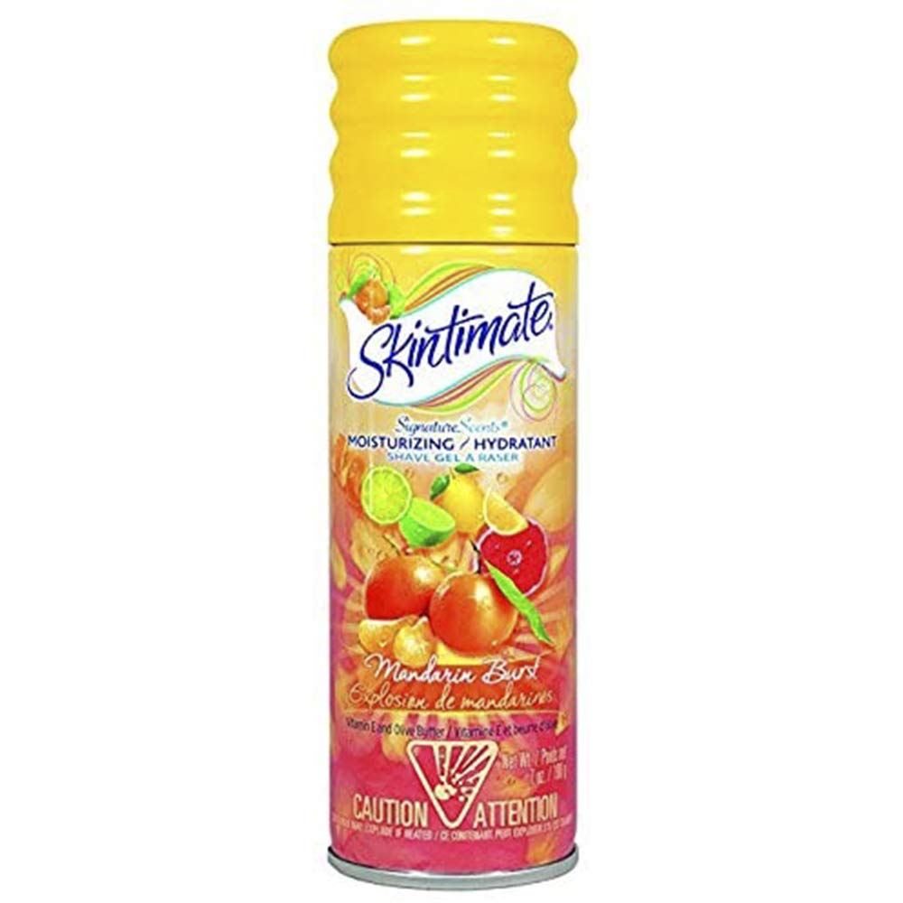 Skintimate Signature Scents Moisturizing Shave Gel for Women Mandarin Burst with Vitamin E and Olive Butter - 7 Ounce