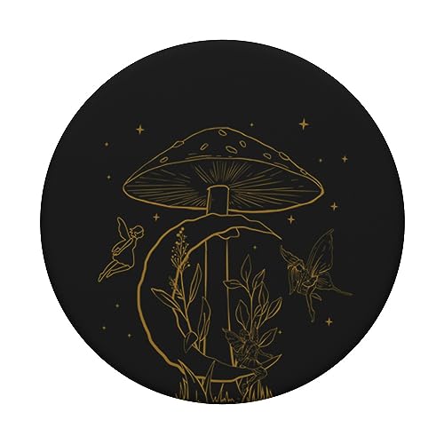 Fairycore Aesthetic Fairy Core Grunge Mushroom Moon Fairies PopSockets Standard PopGrip