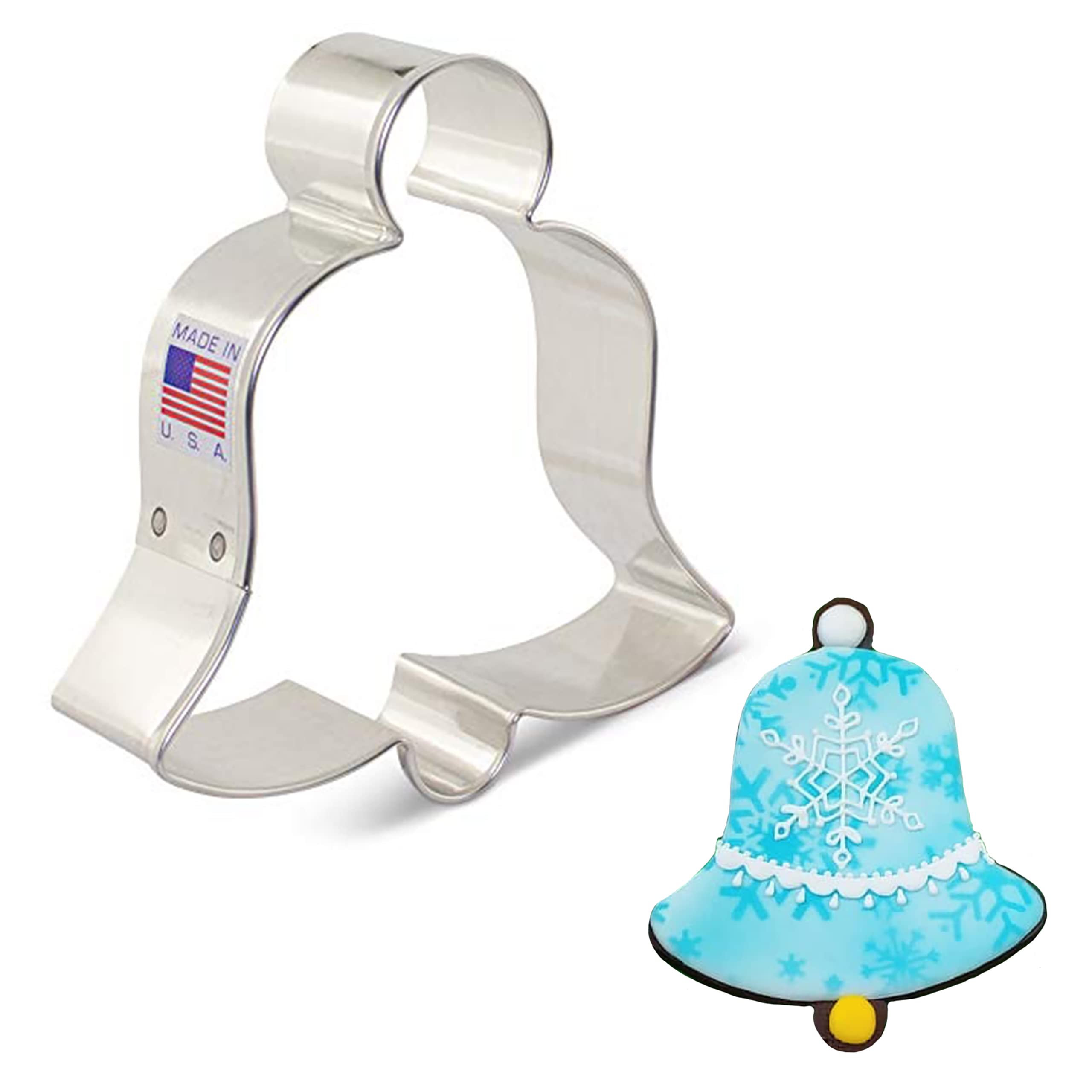Christmas Church Bell Cookie Cutter, 3.5" Made in USA by Ann Clark
