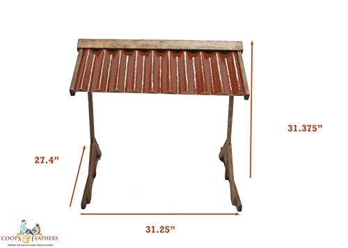 Coops & Feathers Food & Water Shelter-Keep Birds from Roosting on Feeders/Waters and & Prevent Food from Getting Wet