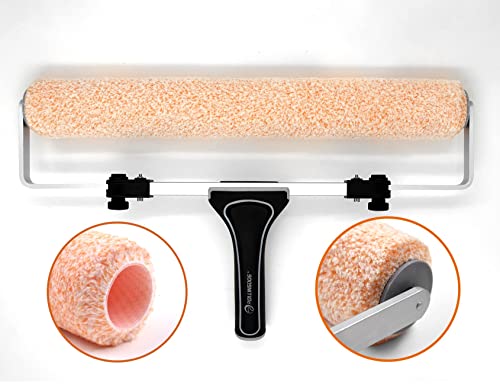 ROLLINGDOG 18 Inch Paint Roller Covers -18 Microfiber Paint Rollers for Ceiling,Wall,Floor,Decks Painting (Pack of 3, 3/8" Nap)