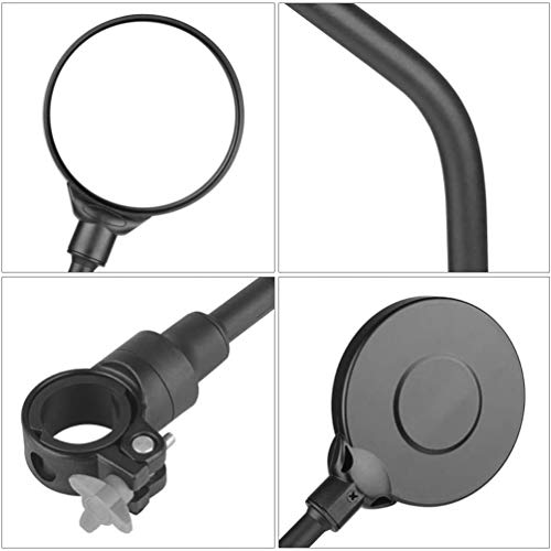 Bike Mirror Round Bicycle Rearview mirror 360° Adjustable Handlebar Mount Universal for Mountain Road bike Electric Scooter E-bike Bicycle Accessories(2 Pcs)