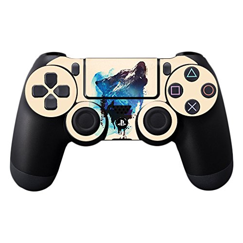 MightySkins Skin Compatible with Sony PS4 Controller - Lone Wolf | Protective, Durable, and Unique Vinyl Decal wrap Cover | Easy to Apply, Remove, and Change Styles | Made in The USA