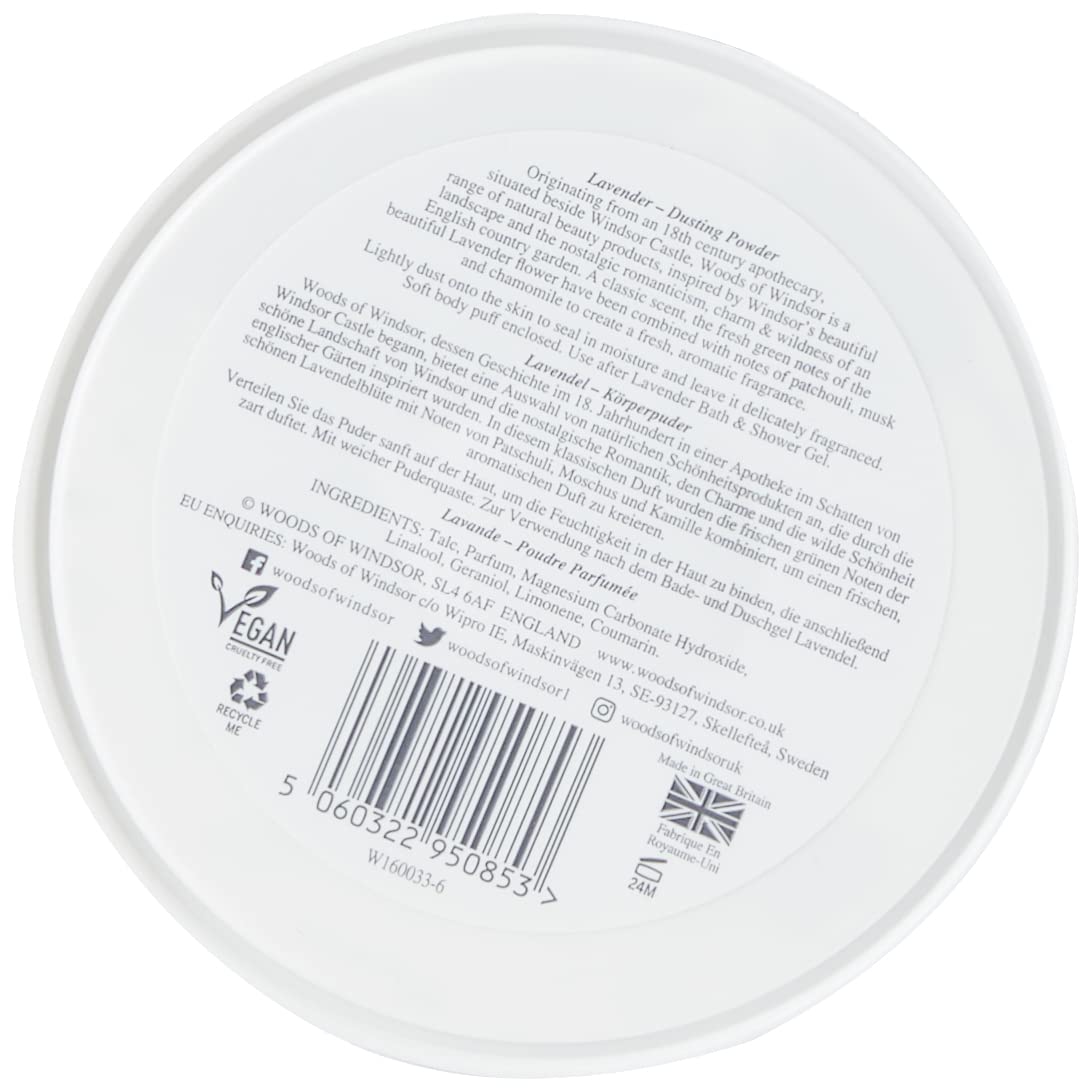 White Jasmine by Woods of Windsor 3.5 oz Body Dusting Powder with Puff