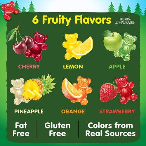 Black Forest Gummy Bears Candy, 1.5 Ounce Treat-Size Pouches (Pack of 24)
