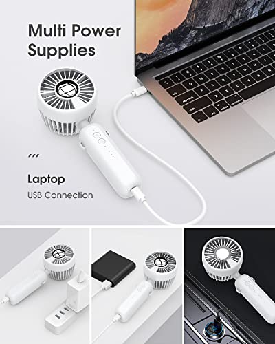 Mini Handheld Fan,New Semiconductor Refrigeration Hand Fan for Fast Cooling ,USB Rechargeable Fan Personal, Battery Operated 3 Speed Small Fan,Mini Size perfect for Kids,Home,Outdoor,Office,Travel