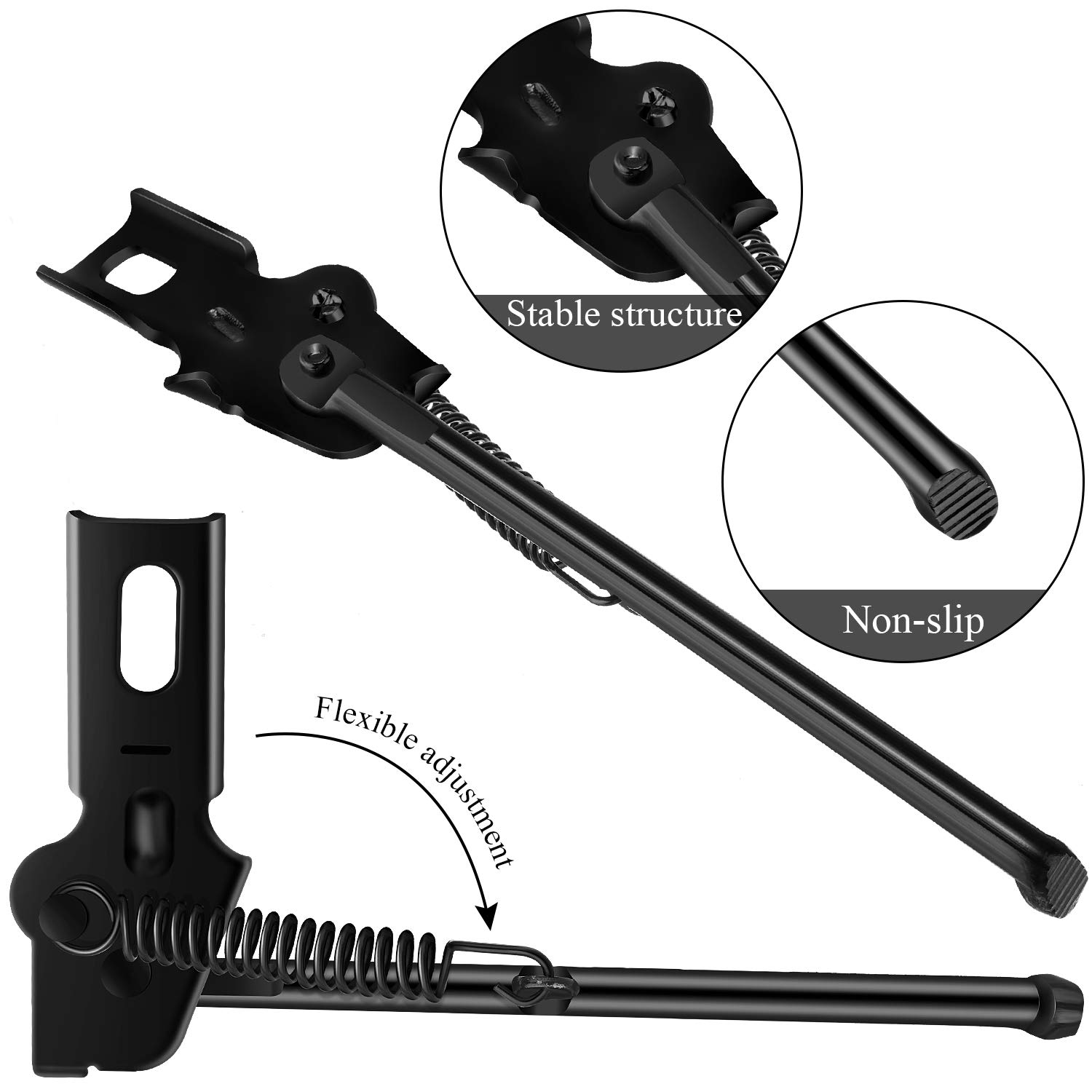 Bike Kickstand Children's Bicycle Kickstand Single-Side Stand Folding Bicycle Bracket Support Stand for Kids Bike (16 Inch)