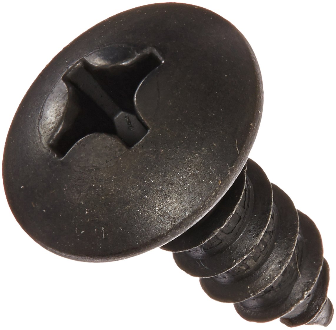 Small Parts 1412APTB Steel Sheet Metal Screw, Black Oxide Finish, Truss Head, Phillips Drive, Type A, #14-10 Thread Size, 3/4" Length (Pack of 50)