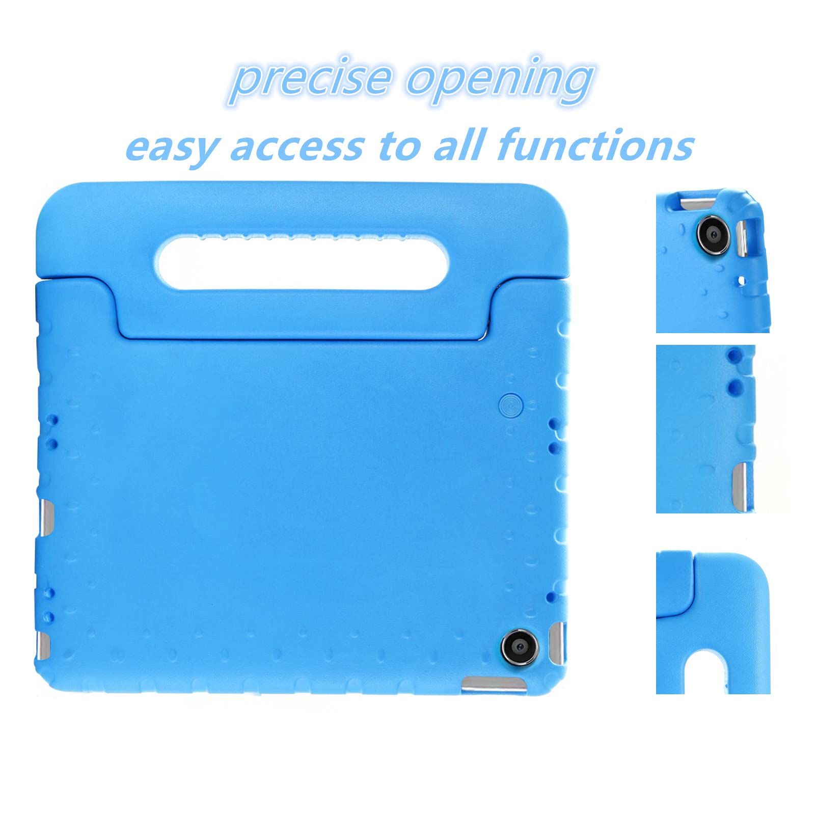 Bowosen Lenovo Tab M10 Plus 3rd Gen Case, Multi-Angle Conversion Kids Tablet Case, for Lenovo Tab M10 Plus 3 gen (2022 Release) 10.6 Inch Lightweight Shockproof Cover (Blue)