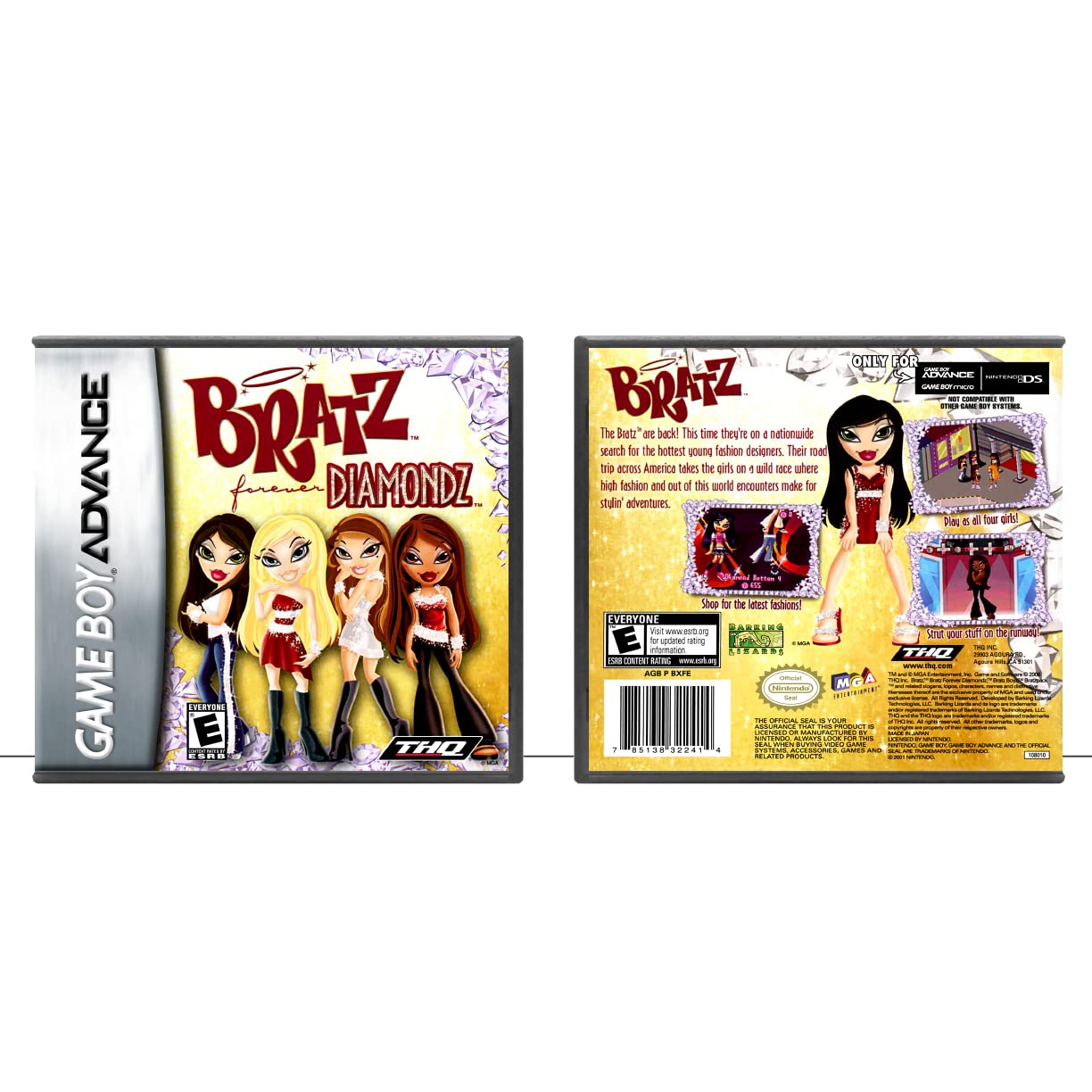 Bratz: Forever Diamondz | (GBA) Game Boy Advance - Game Case Only - No Game