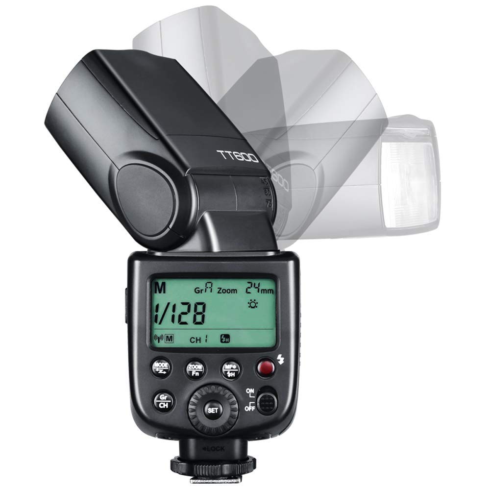Godox TT600 HSS 1/8000S 2.4G Wireless GN60 Flash Speedlite Built in Godox X System Receiver with X2T-N Trigger Transmitter Compatible Nikon Camera
