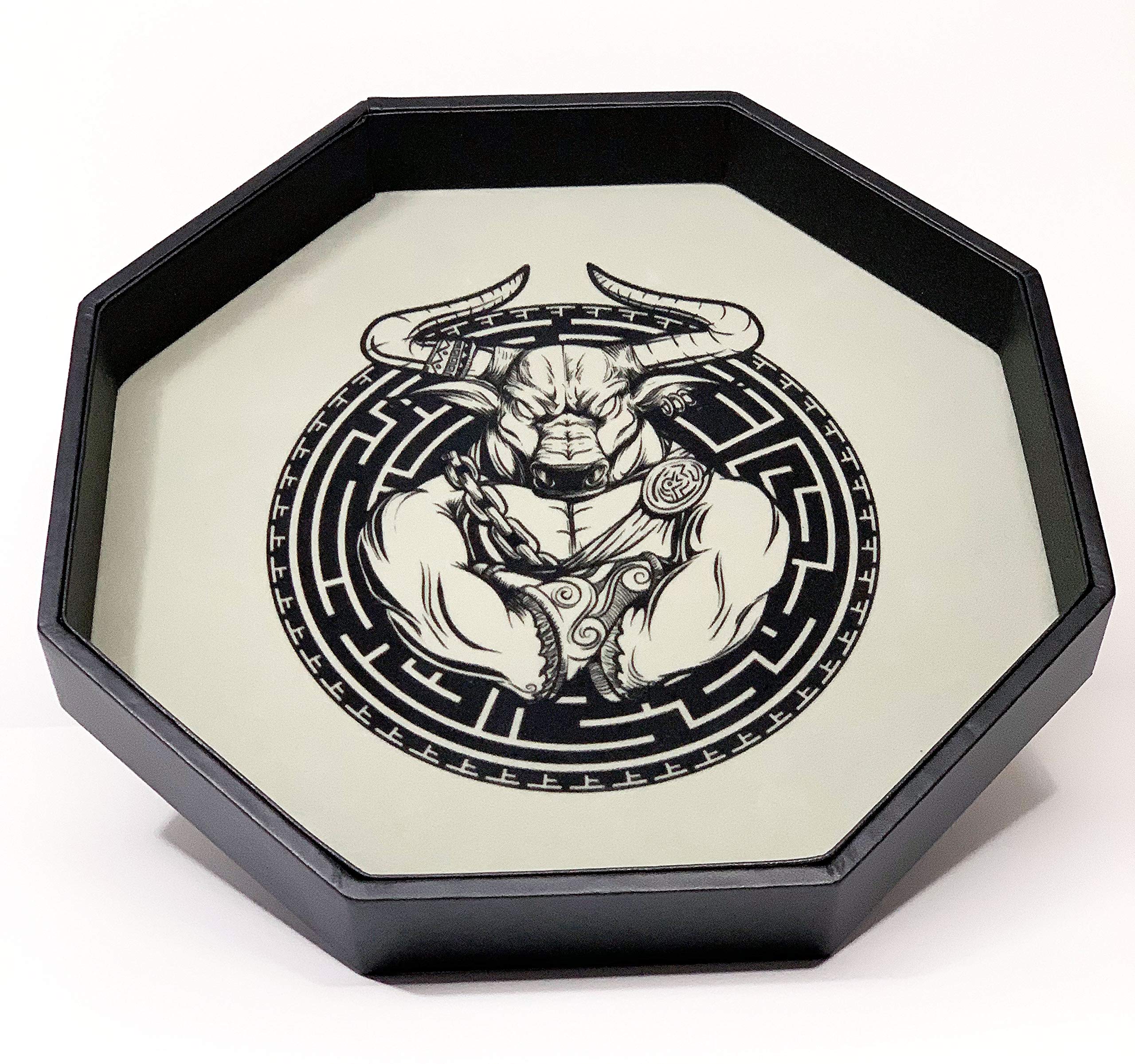 Minotaur's Maze Limited Edition Octagon D&D Dice Tray - 11.5 Inches - for Tabletop Roleplaying, Dice, and Board Games, Dungeons & Dragons