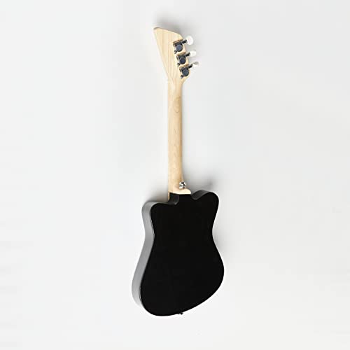 Loog Mini Acoustic kids Guitar for Beginners 3-strings Ages 3+ Learning app and lessons included Black