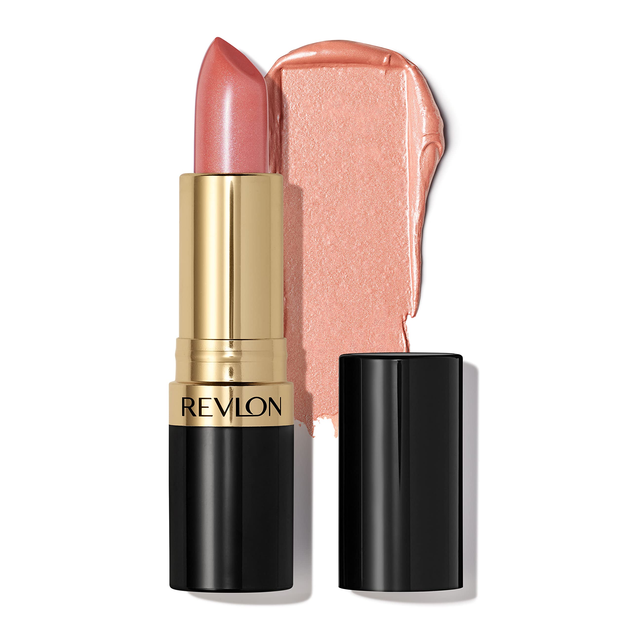 Revlon Lipstick, Super Lustrous Lipstick, Creamy Formula For Soft, Fuller-Looking Lips, Moisturized Feel in Pinks, Rosedew (407) 0.15 oz