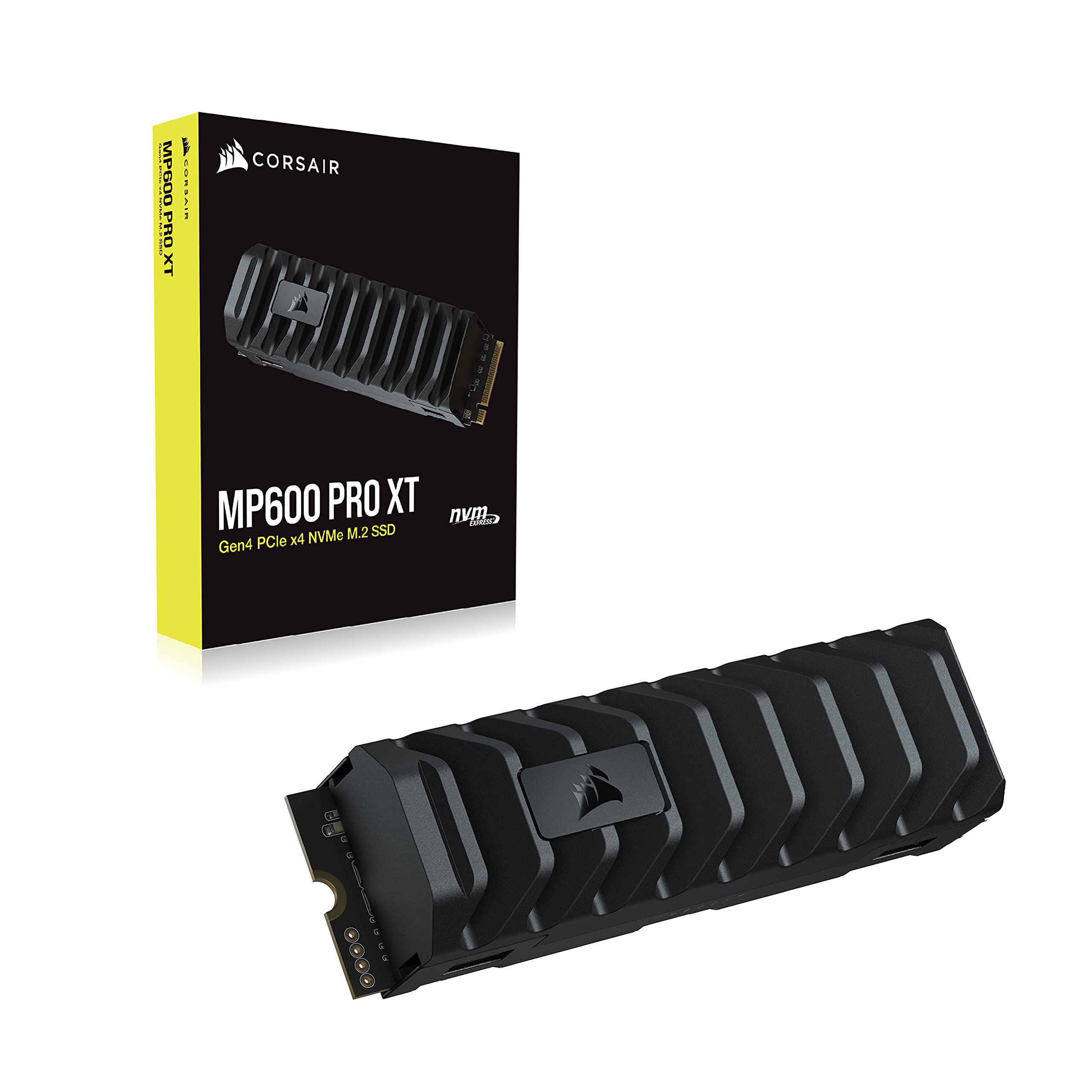 CORSAIR MP600 PRO XT 1TB Gen4 PCIe x4 NVMe M.2 SSD – High-Density TLC NAND – Aluminum Heatspreader – M.2 2280 Form-Factor