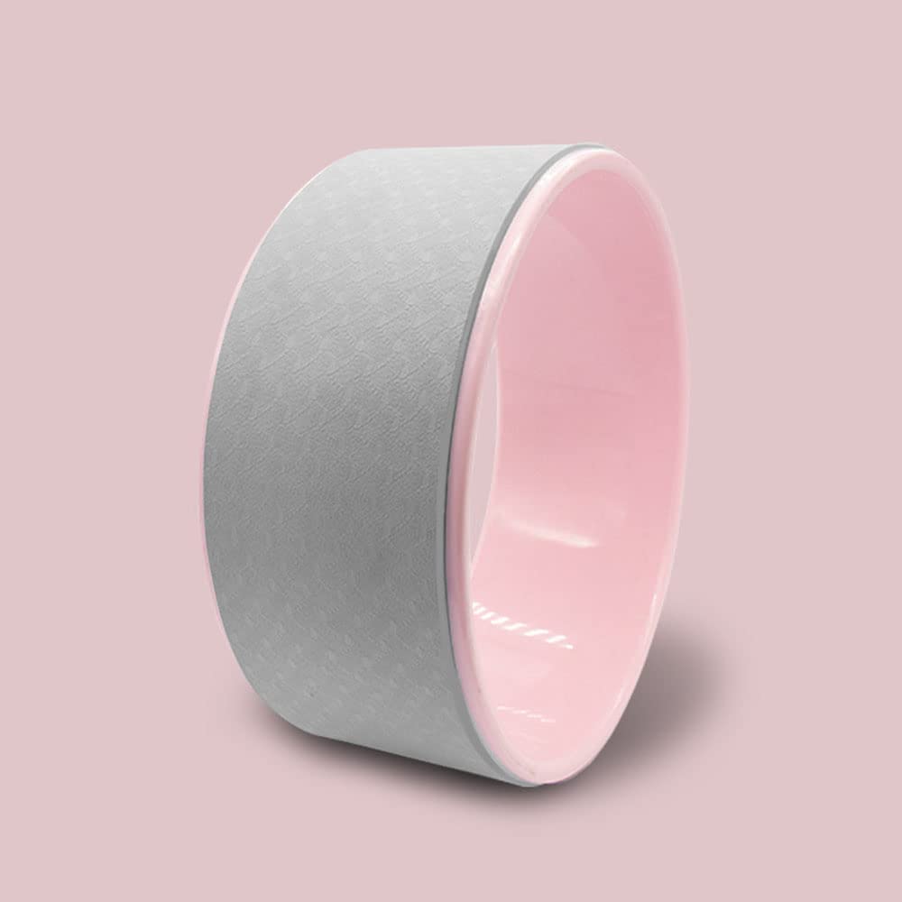 Back Roller Myofascial Release Trigger Point Yoga Wheel Foam Roller for Treat Back Pain Deep Tissue Massage Exercise ( Color : Pink Grey )