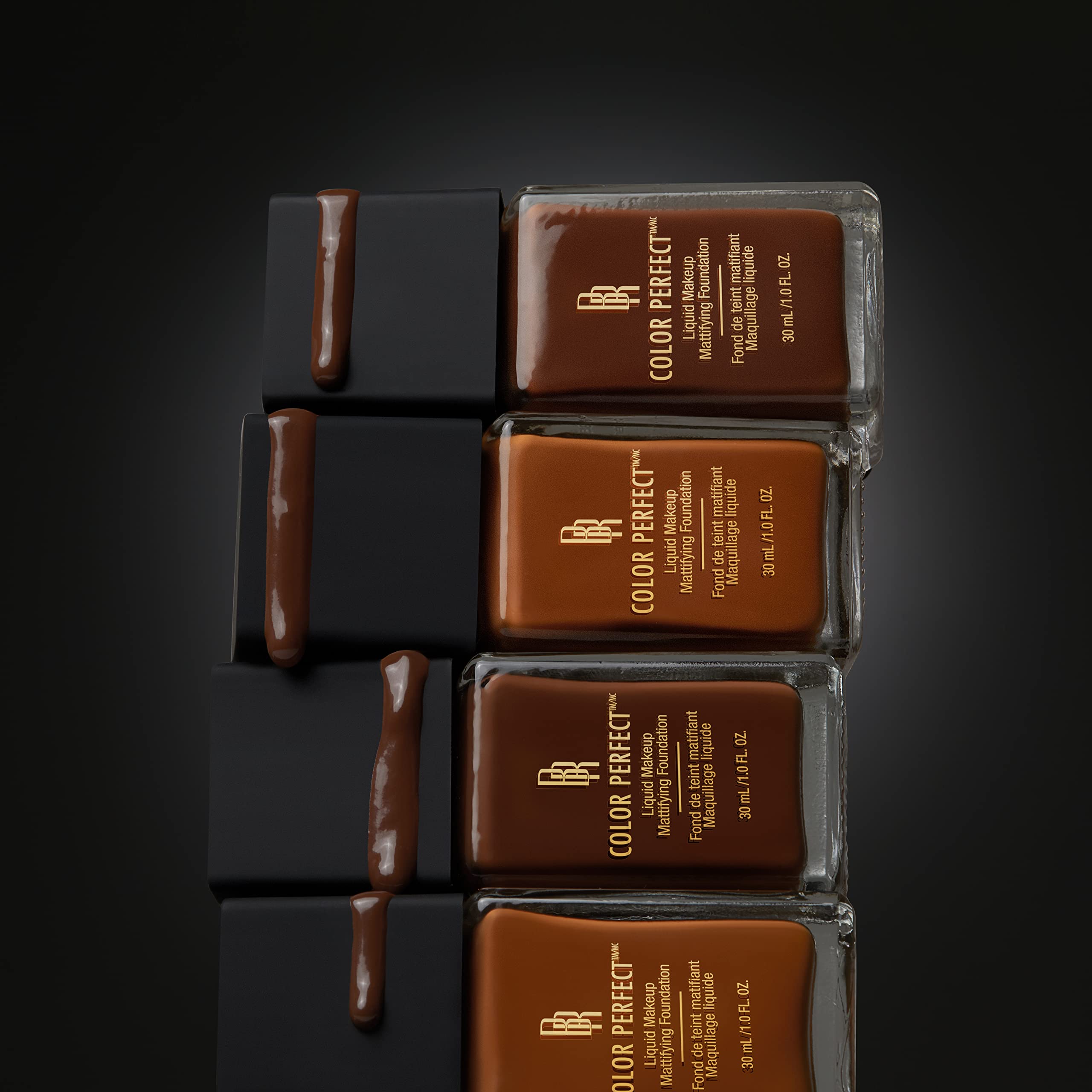 Black Radiance Color Perfect Liquid Full Coverage Foundation Makeup, Caramel, 1 Fluid Ounce