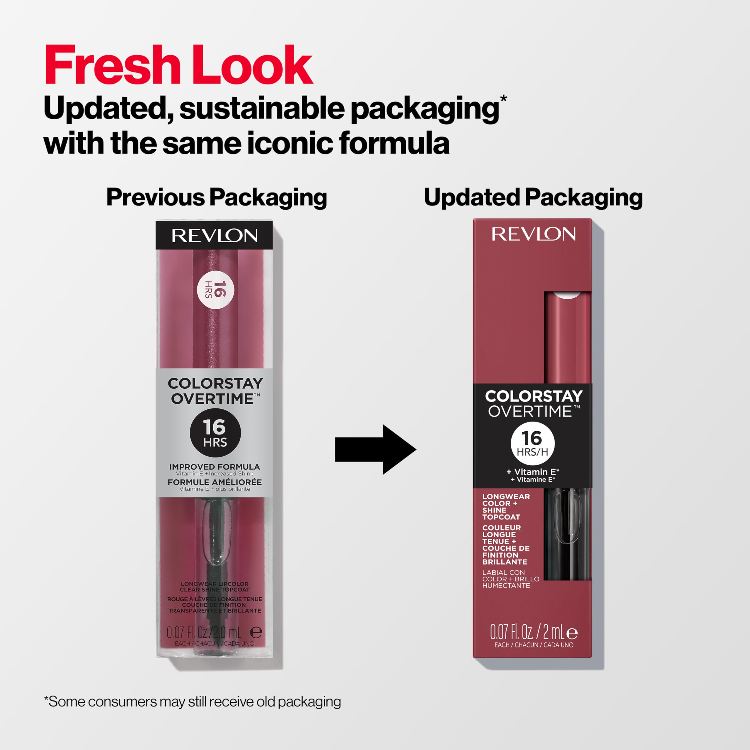 Revlon Liquid Lipstick with Clear Lip Gloss, ColorStay Overtime Lipcolor, Dual Ended with Vitamin E, 280 Stay Currant, 0.07 Fl Oz
