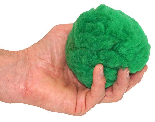 Great Lakes Sports Set of 12, Rainbow Fluff Balls (Lightweight Versions of Yarn Balls), 3-1/2" Diameters