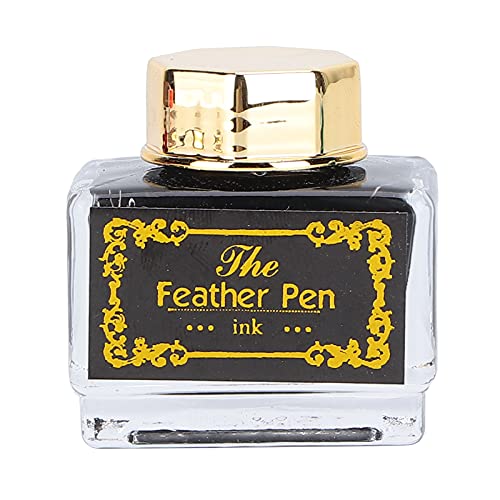 GOWENIC Calligraphy Pen Ink Set, Handcrafted Retro Quill Pen Set Quill Pen for Letter for Writing Gift Cards (Navy Blue)