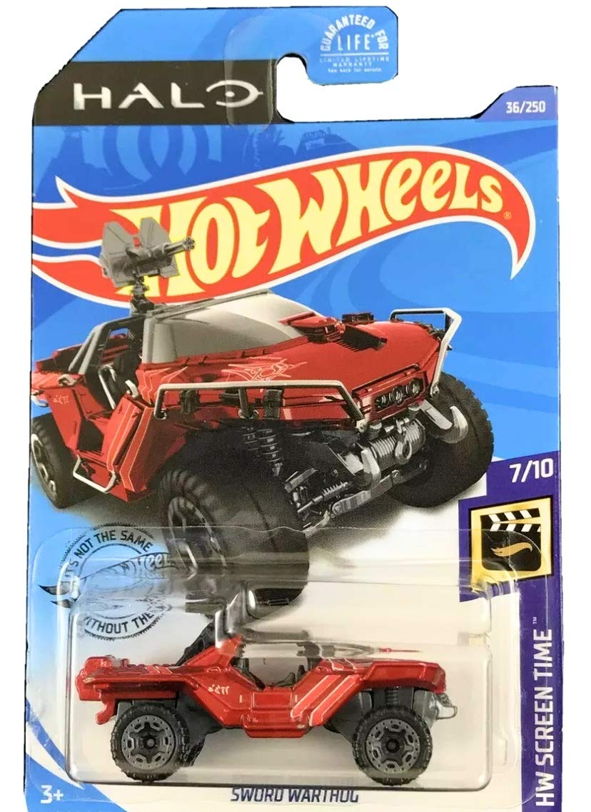 Hot Wheels 2020 HW Screen Time HALO Sword Warthog 36/250, Maroon
