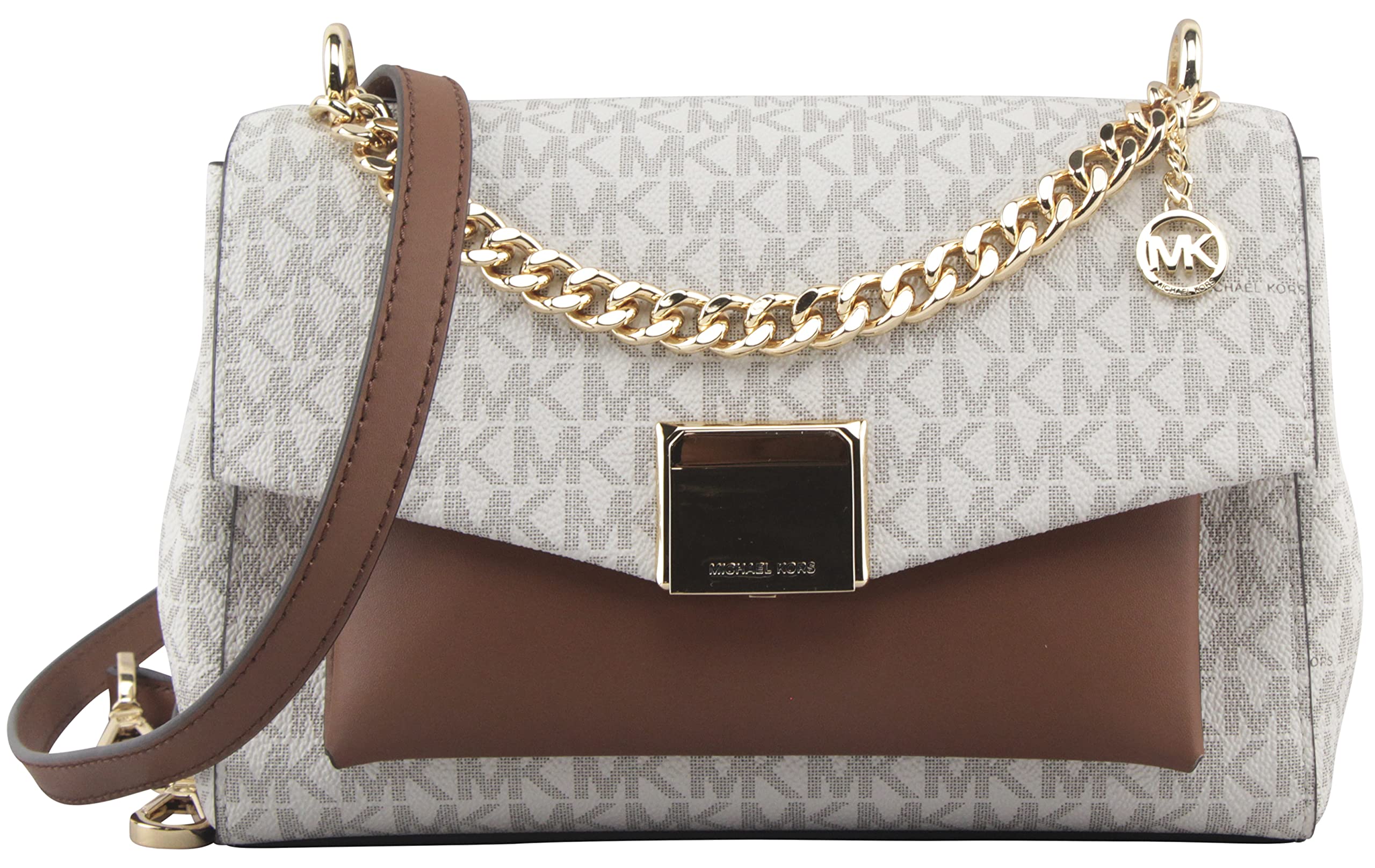 Lita Medium Two-Tone Logo Crossbody Bag