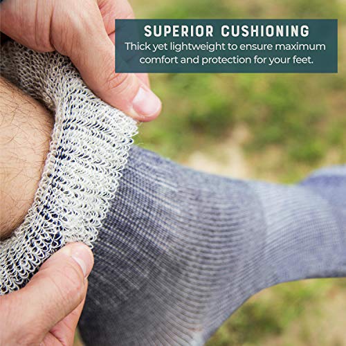 MERIWOOL Merino Wool Hiking Socks for Men and Women β 3 Pairs Midweight Cushioned β Warm n Breathable