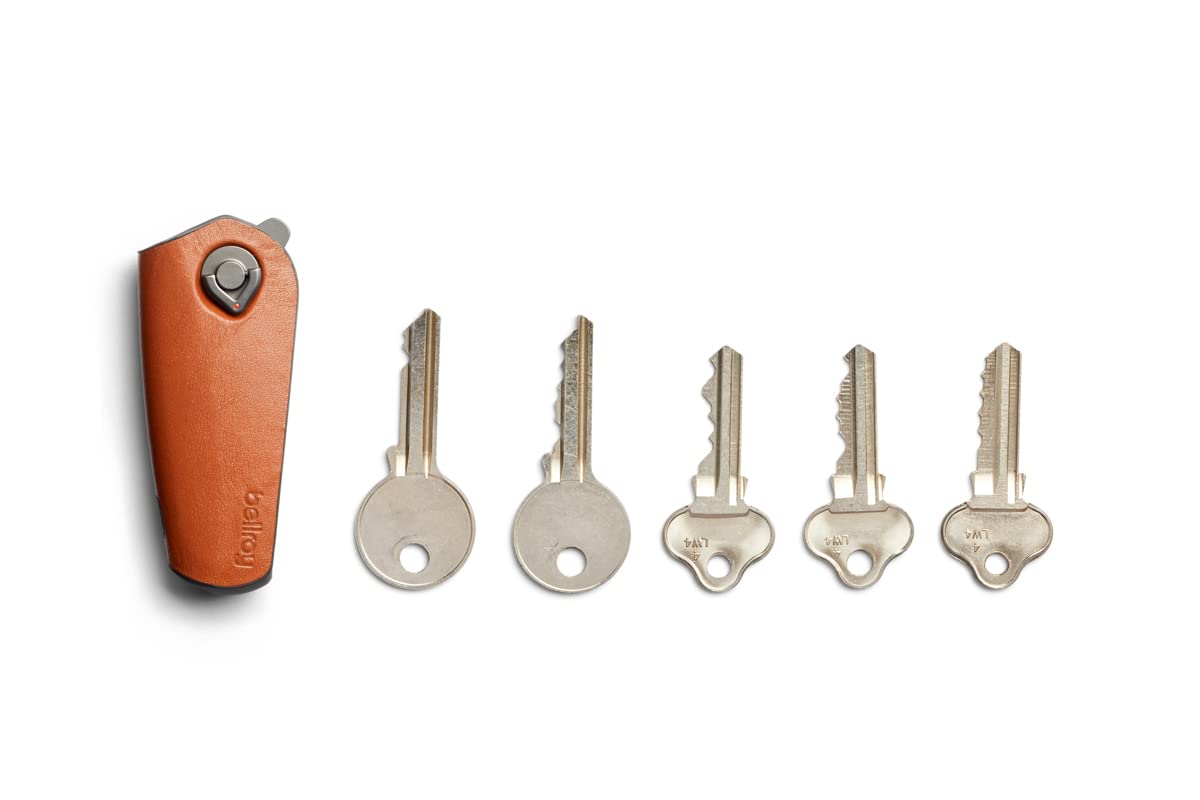 Bellroy Key Case Hardshell Leather Organizer Terracotta