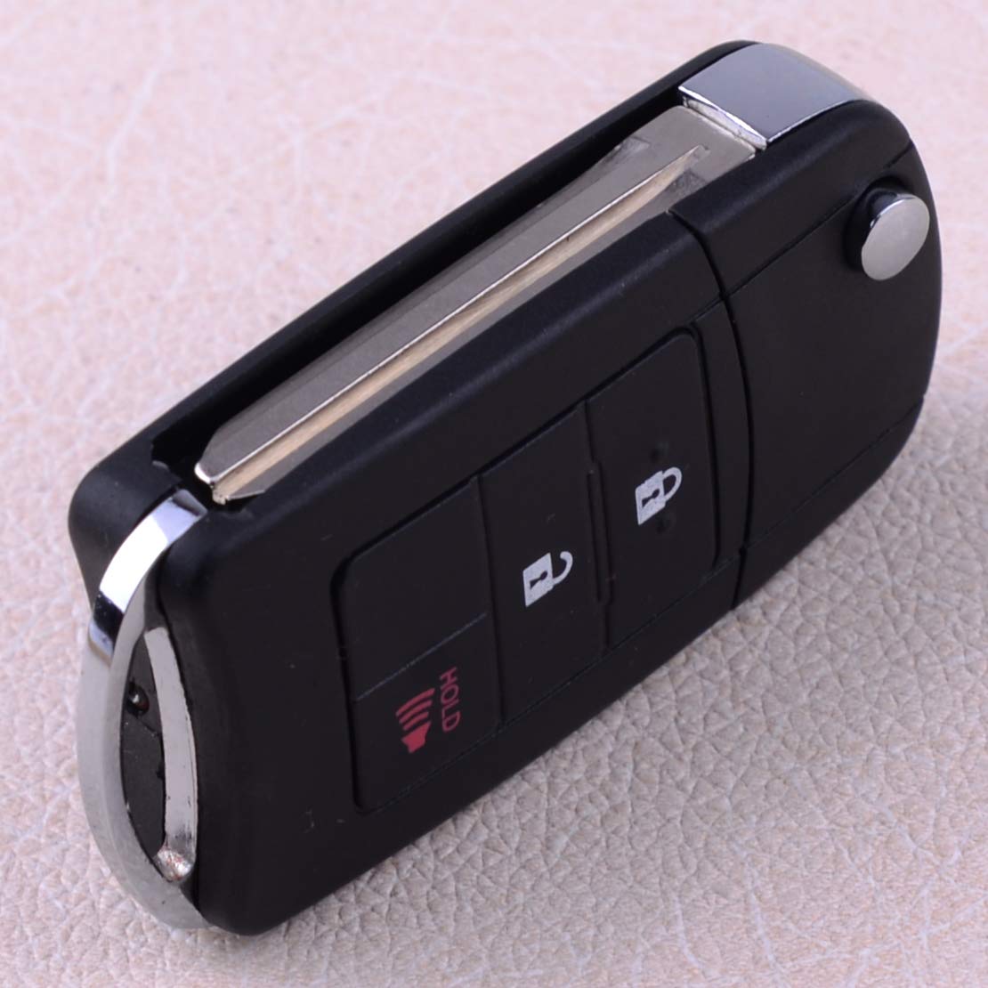 beler 3 Buttons Remodel Remote Flip Folding Key Shell Case Cover Fit For Toyota RAV4
