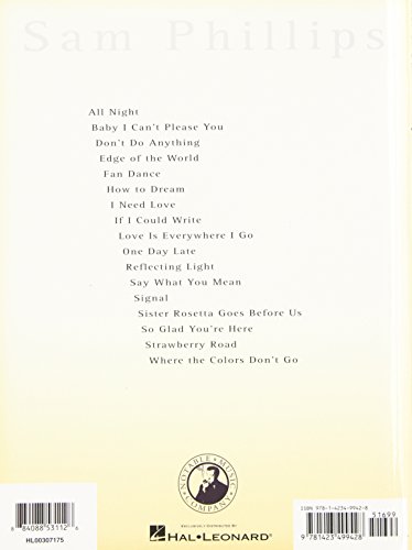 Best of Sam Phillips Piano, Vocal and Guitar Chords