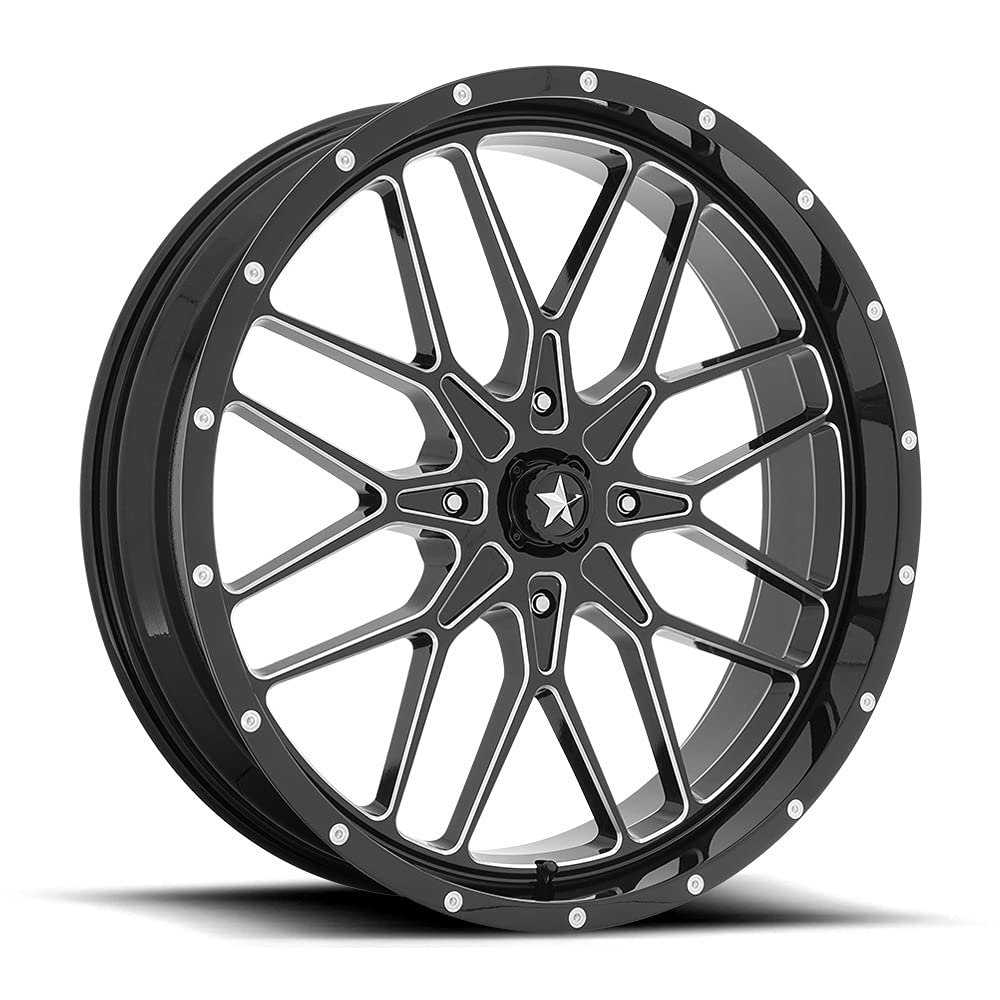 MSA Offroad Wheels MA45 22X7 4X156 G-BLK MILL 00MM - M45-022756M