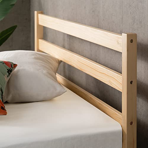 ZINUS Robin Wood Platform Bed Frame with Headboard, Wood Slat Support, No Box Spring Needed, Easy Assembly, Queen, Brown