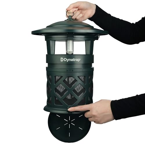 DynaTrap DT2030-GRSR 1 Acre Mosquito & Flying Insect Outdoor Trap and Killer β Kills Mosquitoes, Flies, Wasps, Gnats, & Other Flying Insects - Bug Zapper Alternative β Green