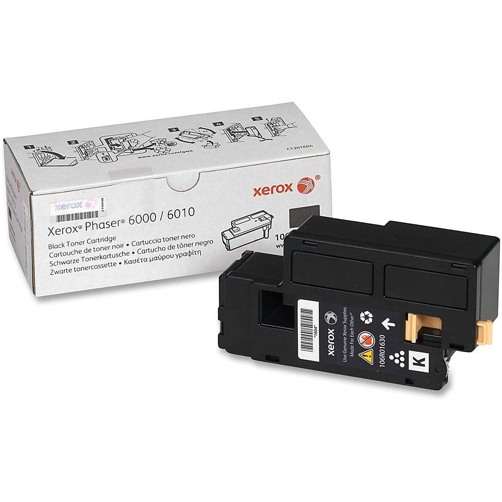 Xerox 106R01630, Phaser Toner Cartridge, 2000 Page Capacity, Black
