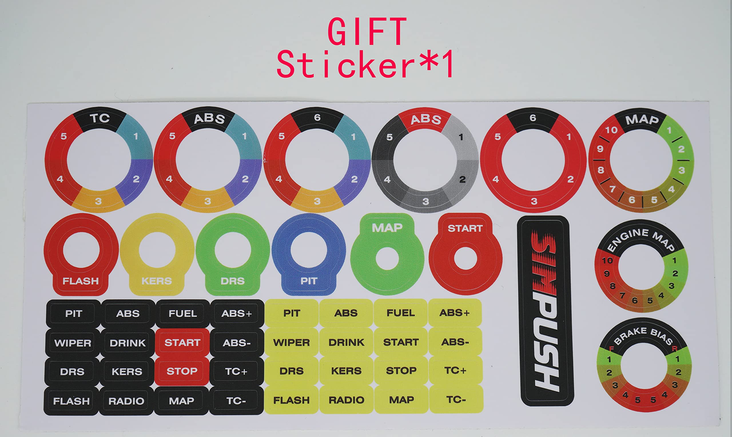 SIMPUSH 13inch/33cm Steering Wheel Mod for T300RS T300GT
