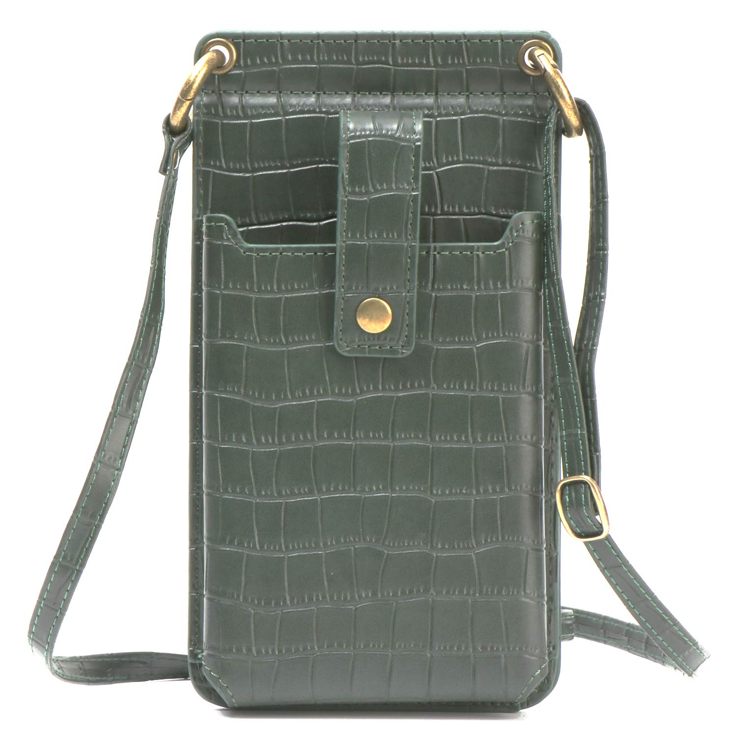 Pearl Angeli Small Crossbody Cellphone Purse Shoulder Bag for Women w/Card Slots, PU Leather
