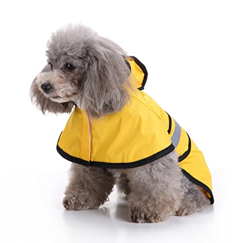 Costume for Dogs Small and Large Dog Hook&Loop Small Raincoat Medium Hooded Reflective Raincoat Pet Pet Clothes