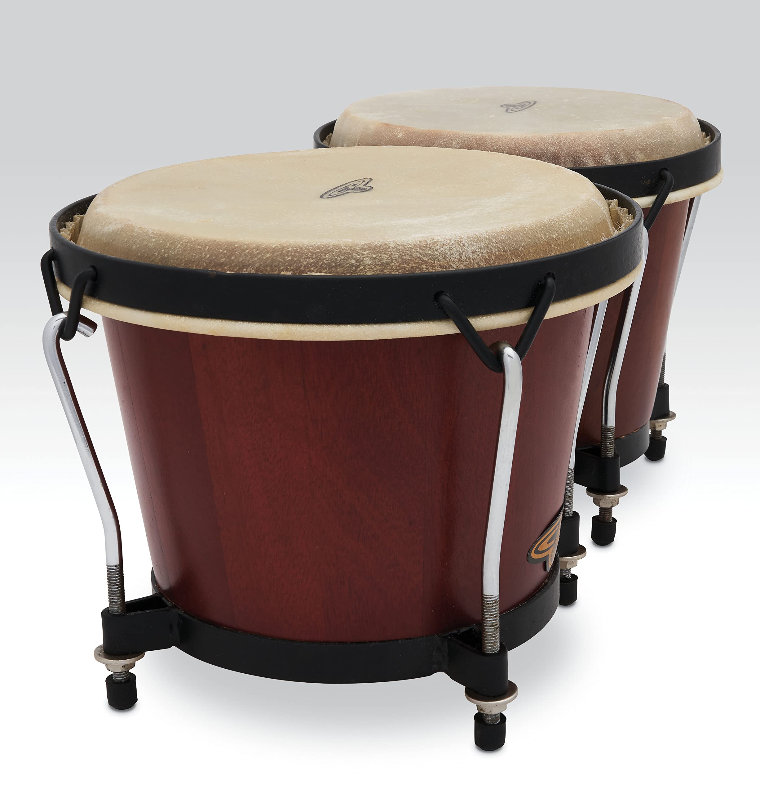 Latin Percussion Cosmic Percussion 6 7-inch Traditional Set-Dark Wood Bongos (CP221-DW)