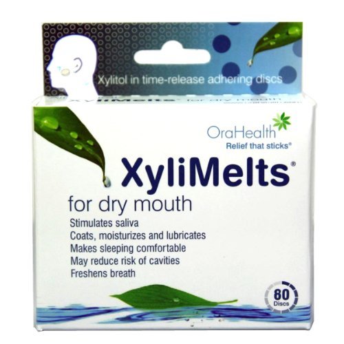 XyliMelts for Dry Mouth, Mint-Free, 80-Count Box