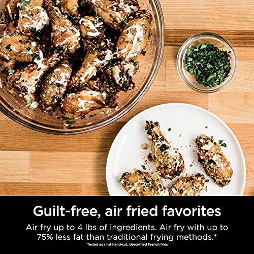 Ninja SP301 Dual Heat Air Fry Countertop 13-in-1 Oven with Extended Height, XL Capacity, Flip Up & Away Capability for Storage Space, Silver (RENEWED)