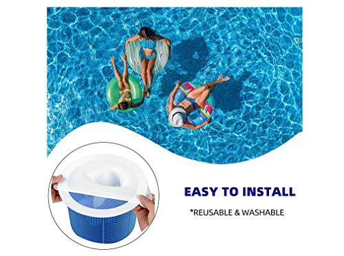 Bysameyee 30-Pack of Pool Skimmer Socks, Filter Pool & Spa Savers for Baskets Net and Skimmers to Protect Your Inground or Above Ground Pool, Skimmers Clean Debris and Leaves