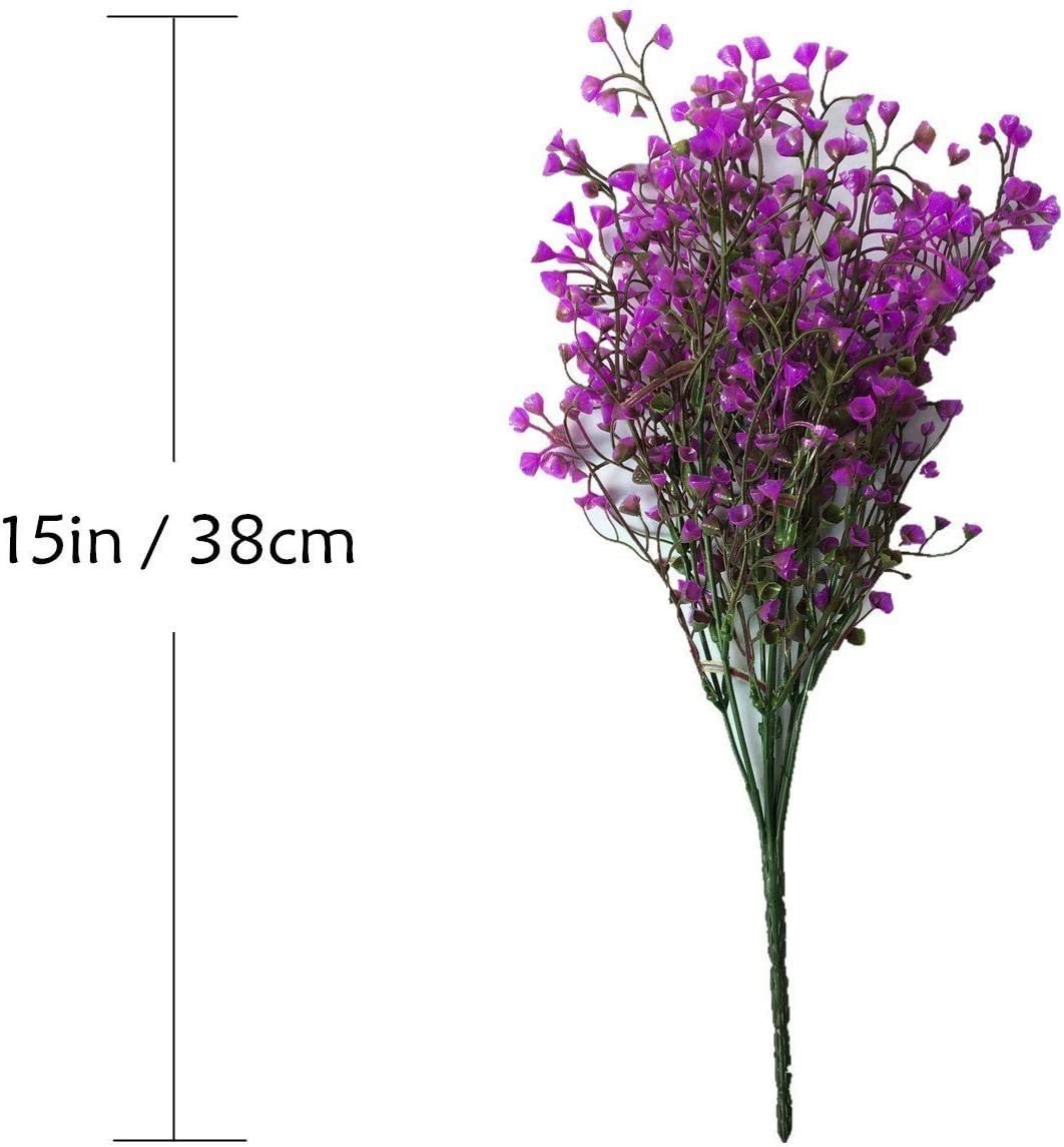 LOVENIMEN Artificial Chrysanthemum Flowers, Real Touch Silk Daisy Plastic Plants Home Decorations for Bridal Wedding Bouquet Bunches Hotel Party Garden Floral Décor Purple 4pack